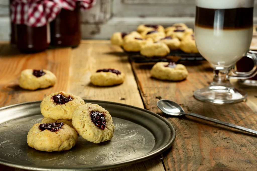 Jammie Dodgers - Thumbprint Cookies Recipe | FitttZee